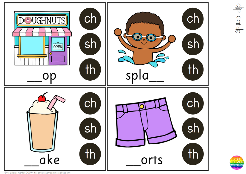 Th Digraph Clipart