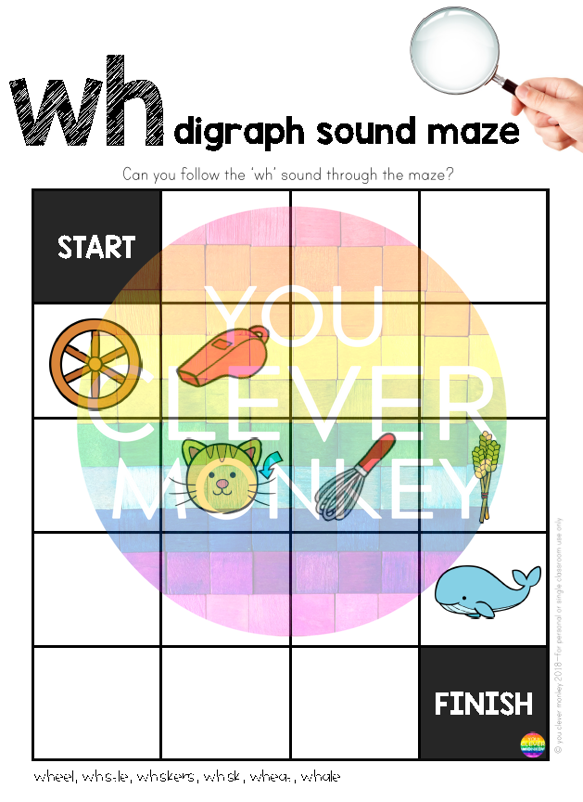 Digraph Sound Mazes + I Spy Games - WH Sound - classroom HQ