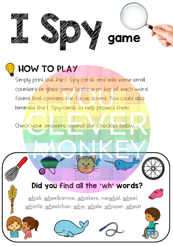 Digraph Sound Mazes + I Spy Games - WH Sound - classroom HQ