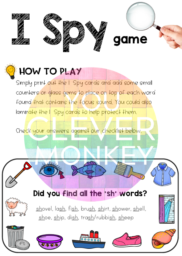 Digraph Sound Mazes + I Spy Games - CH PH SH TH WH SOUND BUNDLE