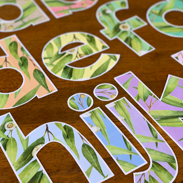 GUM LEAF Bulletin Board Lettering Pack - classroom HQ