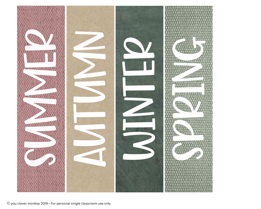 GUM LEAF Evergreen Classroom Calendar - classroom HQ