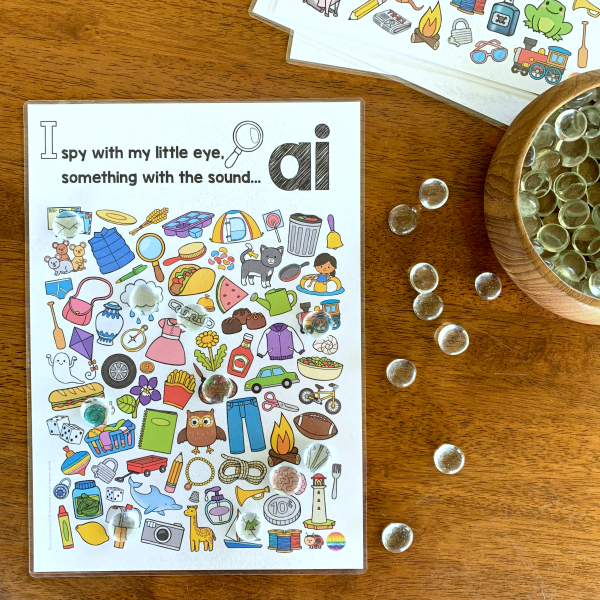 Digraph Sound Mazes + I Spy Games - AI Sound - classroom HQ