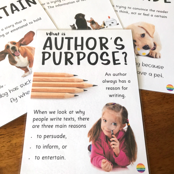 Teaching Reading Comprehension Strategies - Author's Purpose - classroom HQ