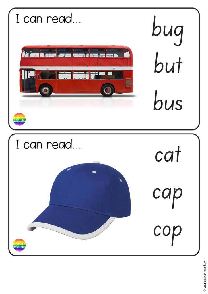 I Can Read CVC Word BUNDLE - classroom HQ