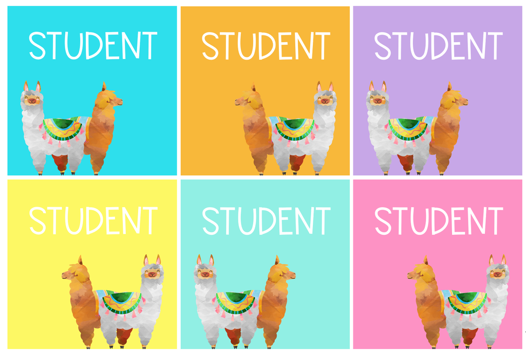 LLAMA Editable Classroom Labels + Signs Pack