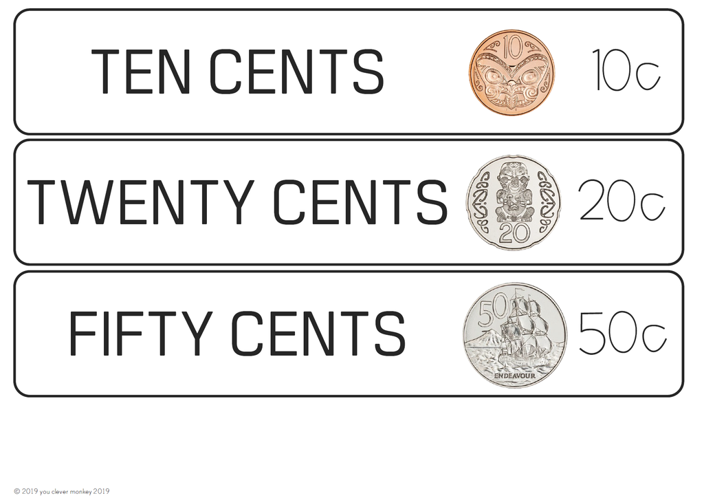 New Zealand Money Word Wall + Poster Pack - classroom HQ