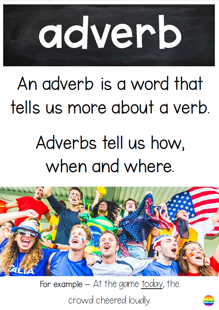 Parts of Speech Posters - classroom HQ