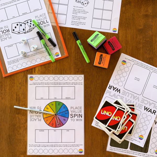 Place Value No-Prep Games - classroom HQ