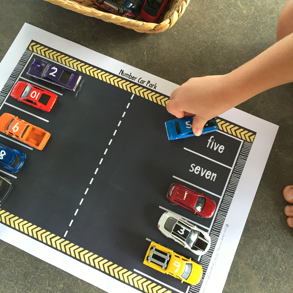 Number Car Park Mats - classroom HQ