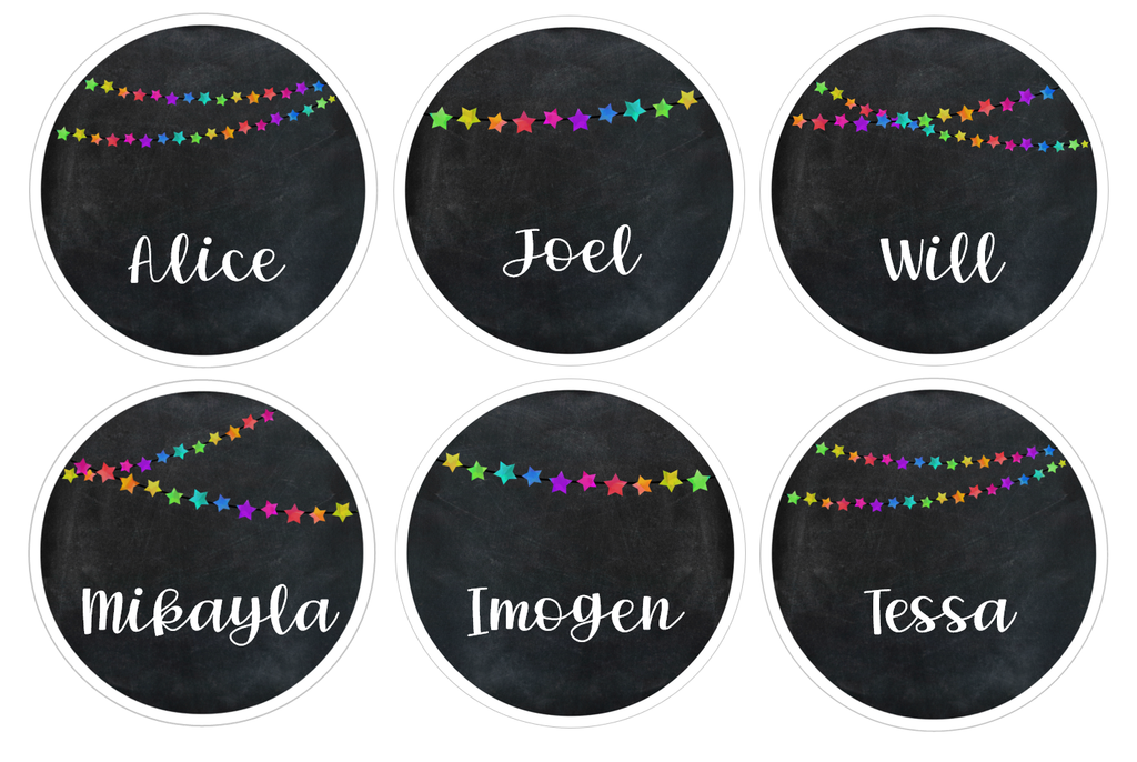 RAINBOW STAR Editable Classroom Labels + Signs - classroom HQ