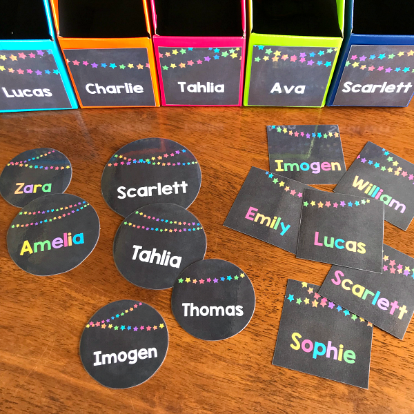 RAINBOW STAR Editable Classroom Labels + Signs - classroom HQ