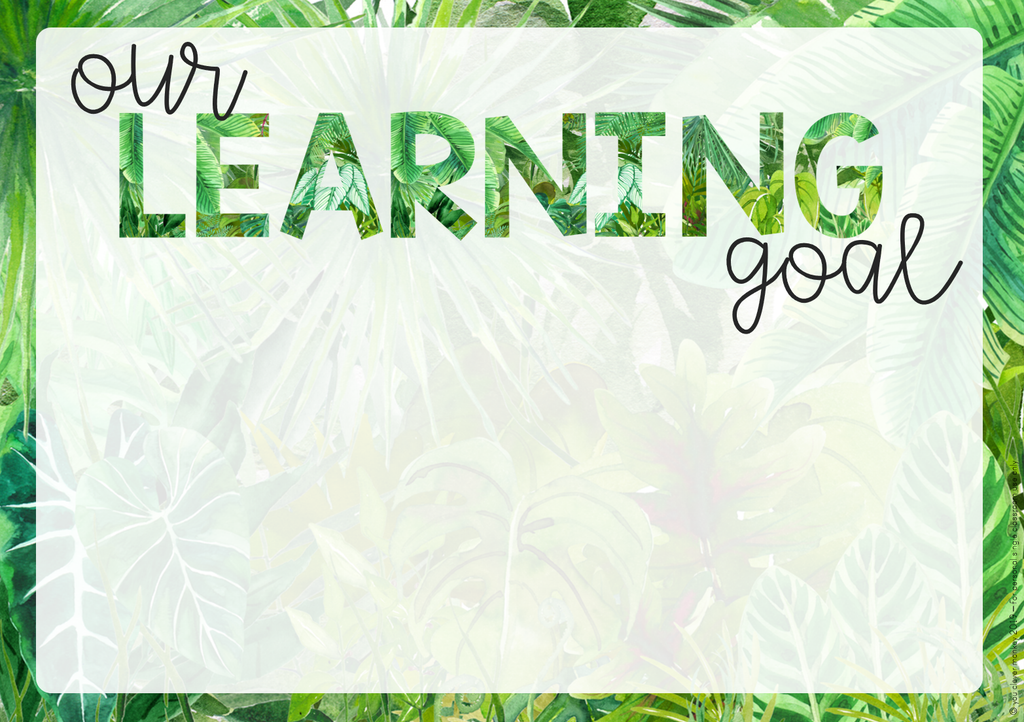 TROPICAL COAST Learning Intention + Success Criteria Pack - classroom HQ
