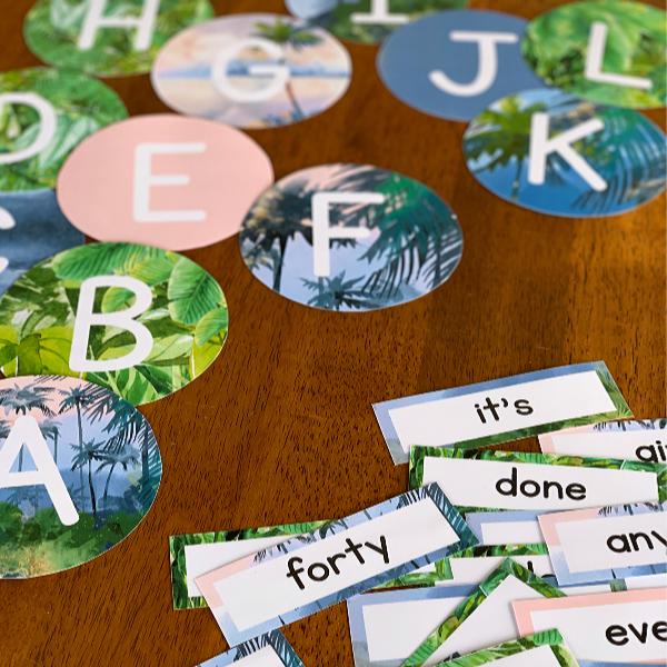 TROPICAL COAST Word Wall Pack - classroom HQ