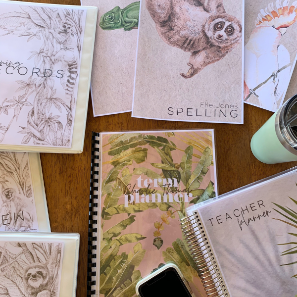 WILD TROPICS Binders + Book Covers Pack - classroom HQ